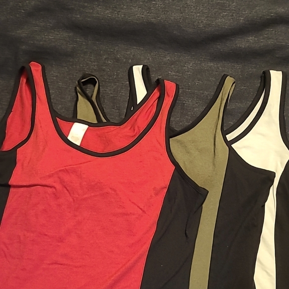 Avon | Tops | Color Blocked Tanks Set Of 3 | Poshmark
